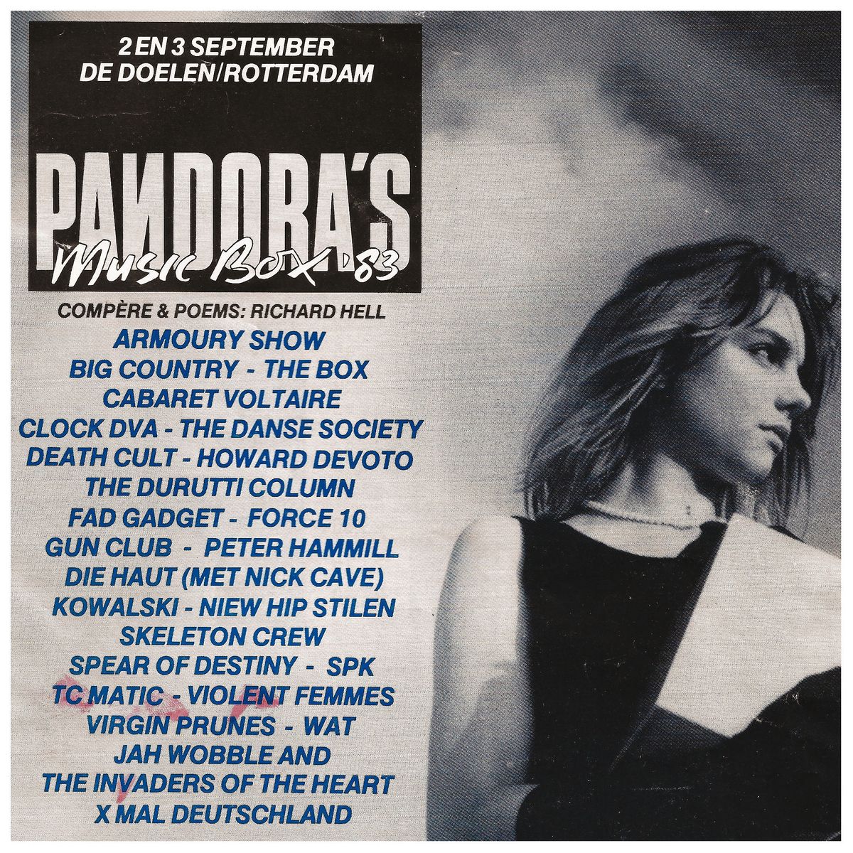 Gig 62. Siouxsie & The Banshees, Durutti Column, SPK, Howard Devoto ...